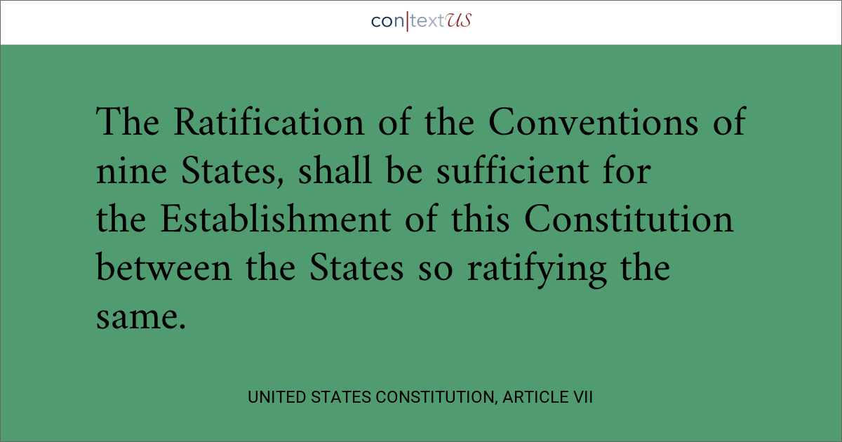 United States Constitution, Article VII